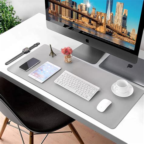 마우스 패드 게이머 대형 마우스 패드 Pu 데스크 매트 컴퓨터 마우스 매트 Xxl 일시 중지 패드 Deskmat 게이밍 마우스