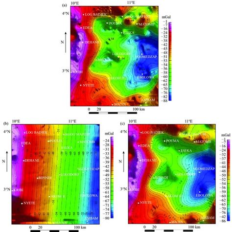 A Residual Gravity Anomaly Map Of Order 1 B Residual Gravity Download Scientific Diagram