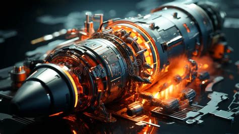 A Space Rocket Engine Making Process View Stock Image Image Of Flying Outer 291723147