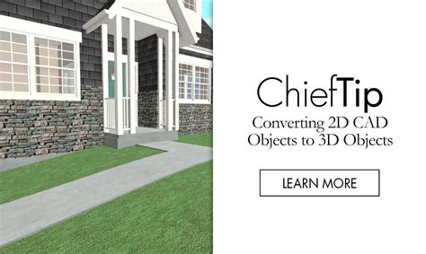 Chief Architect 💡 Chieftip Converting 2d Cad Objects To 3d Objects