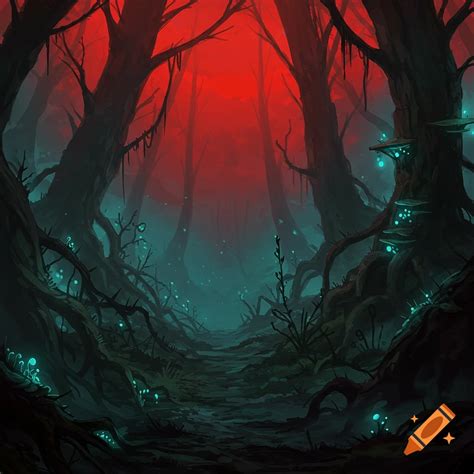 Dark Fantasy Forest On Craiyon