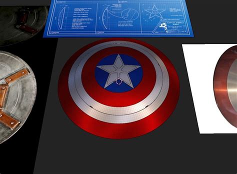 Mcu Falcon Captain America Shield 3d Model Cgtrader