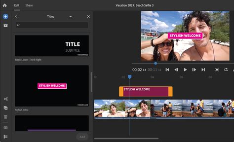 How To Add Titles Transition Graphics And Overlays In Your Adobe Premiere Rush Video Project