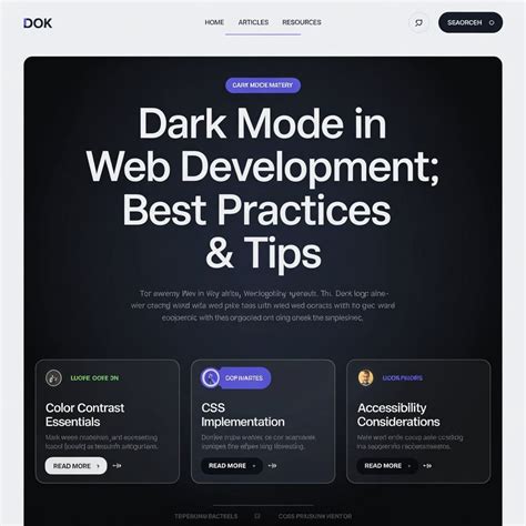 Dark Mode In Web Development Best Practices And Implementation Ahmadwebx