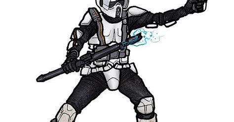 How I Draw A Biker Scout Trooper From Star Wars Full Tutorial Is On My