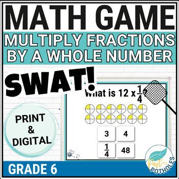 Multiplying Fractions By Whole Numbers Game Numeracy Operations Activities