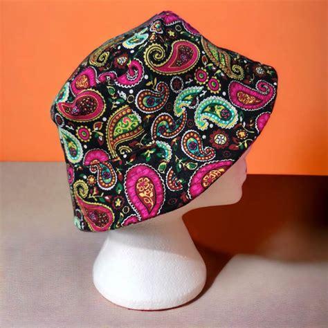 Paisley Bucket Hat Handmade In Wales Fabrics For Sale Call 07818636665