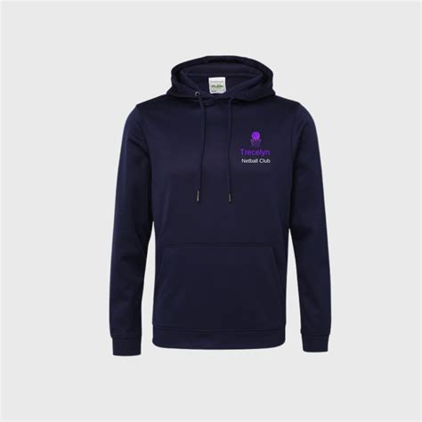 Trecelyn Netball Club Hoodie Navy Ajm Embroidery Services