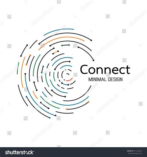 Abstract Network Connection Icon Logo Design Vector Illustration Logo Design Shop Logo