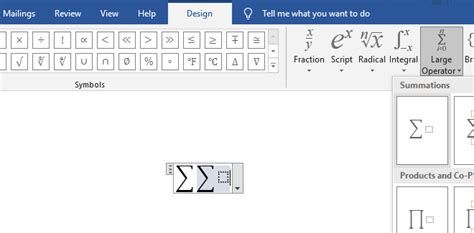 Equation Editor Multiple Summations Of Equal Size With Text Below It