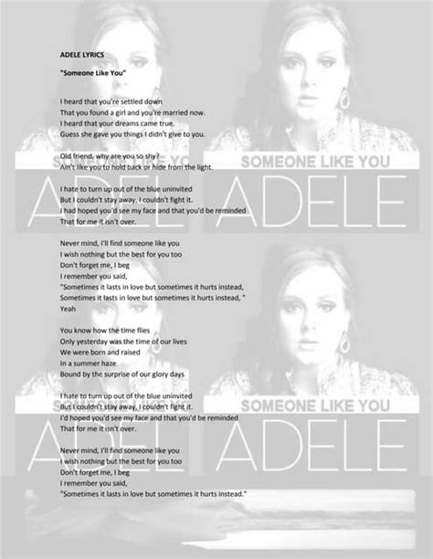 Adele Lyrics Docx