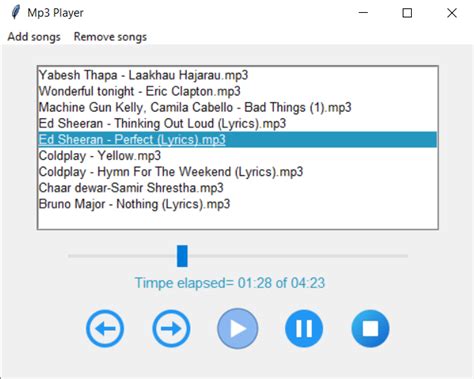 Github Rochak Mp Player With Tkinter