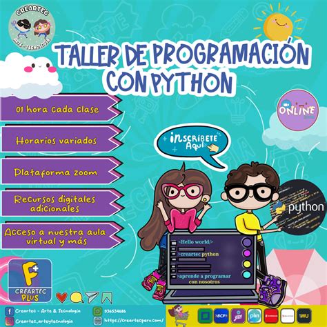 Taller De Verano De Programación Con Python Creartec