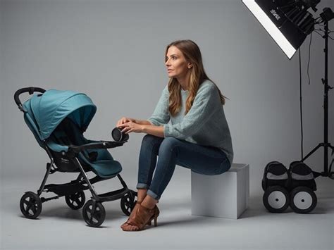 A Woman Sits In Front Of A Computer Screen And Is Sitting On A Stool