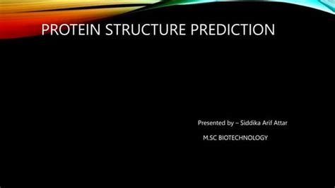 Protein Modeling Overview