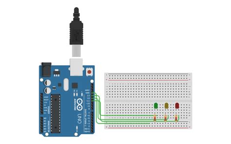 Circuit Design Circuito Semáforo Tinkercad