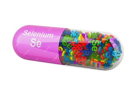 Premium Photo Selenium Se Dietary Supplement 3d Rendering