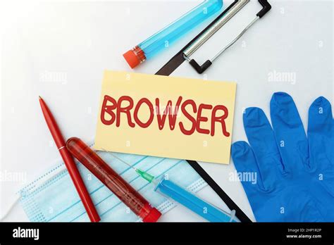 Text Sign Showing Browser Word For Computer Program Graphical User Interface Displaying Html