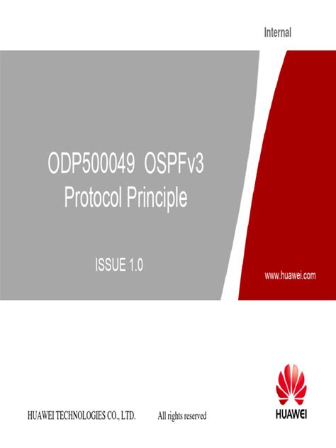 Ospfv3 Protocol Principle Pdf Internet Protocols Network Architecture
