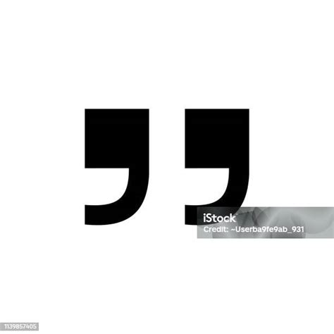 견적 아이콘입니다 따옴표 기호 아이콘입니다 따옴표 기호입니다 벡터 Brand Name Online Messaging Platform에 대한 스톡 벡터 아트 및 기타 이미지