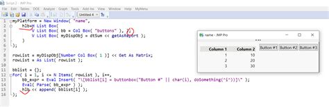 Solved Add Button Dynamically In The Same Row Jmp User Community