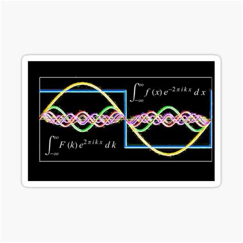 Fourier Transform Design Sticker For Sale By Althod Redbubble