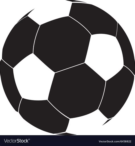 Soccer Ball Silhouette Royalty Free Vector Image