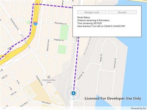Navigate Route With Rerouting Arcgis Maps Sdk For Net Esri Developer