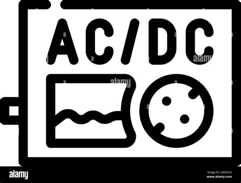 Inverter Electric Equipment Line Icon Vector Inverter Electric