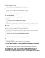 CSA Practice Exercise Docx Questions Items X Points How Many Characters Will The