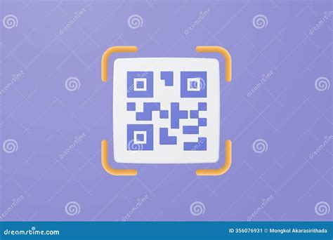 Smartphone Scan Qr Code Find Friend Barcode Icon Cartoon Vector