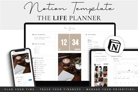 Dark Fem Aesthetic Notion Template Notion Daily Planner Dashboard ADHD Notion Second Brain