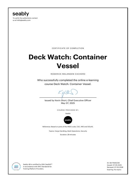 Deckwatch Container Pdf