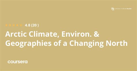 Arctic Meltdown Specialization [3 Courses] Cu Boulder Coursera