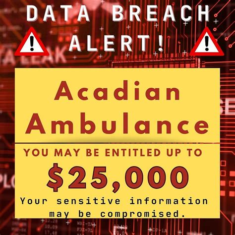 data breach alert acadian ambulance service