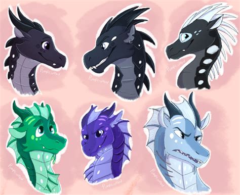 [wings Of Fire] Darkstalker Characters By Pumpkinpawart On Deviantart