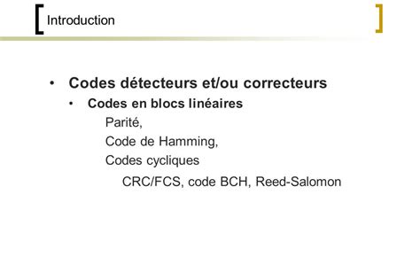 Exemple De Code Bch