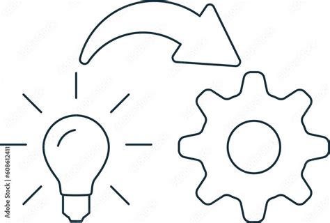 Idea Execution Icon Monochrome Simple Sign From Idea Collection Idea