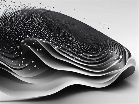 Premium Photo Mesmerizing 3d Wave Pattern Of Flowing Dots And Particles