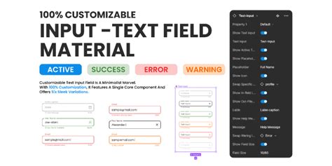 Text Input Field Ui Material Figma