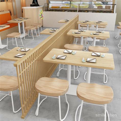 【天地玄黃 高階生活器具】米粉店麵館桌椅組閤餐飲小喫快餐店麻辣燙螺螄粉飯店餐桌凳子商用餐桌 實木桌 桌椅 長桌 蝦皮購物