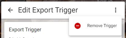 Schedule Export Triggers Consignly