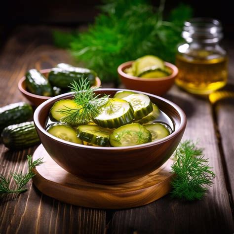 Premium Ai Image Pickled Cucumber