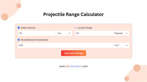 Projectile Range Calculator