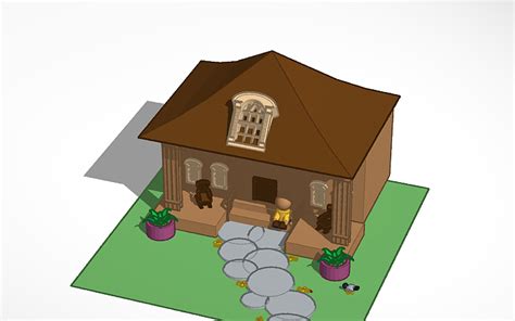 3d Design Old Cute House Tinkercad