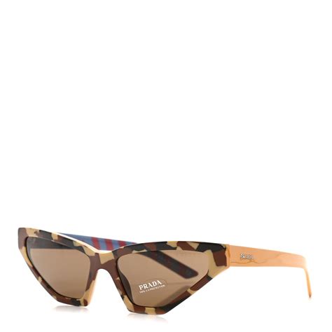 Prada Cat Eye Sunglasses Spr 12v Brown 891495 Fashionphile