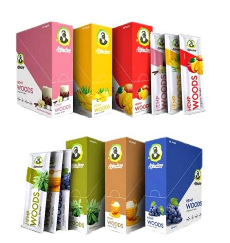Afghan Hemp Woods Organic Wraps 2pk 25ct
