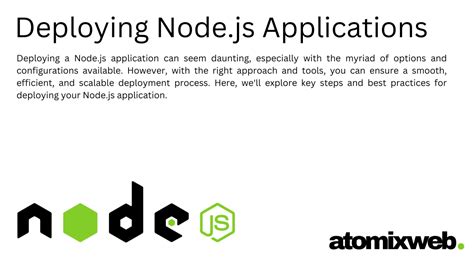 deploying node js applications