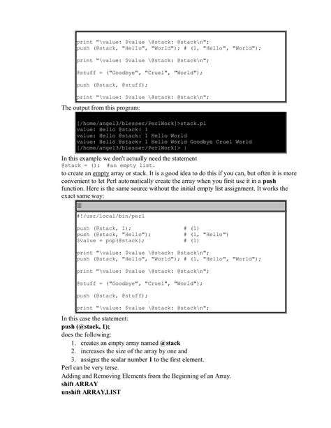 perl programming language