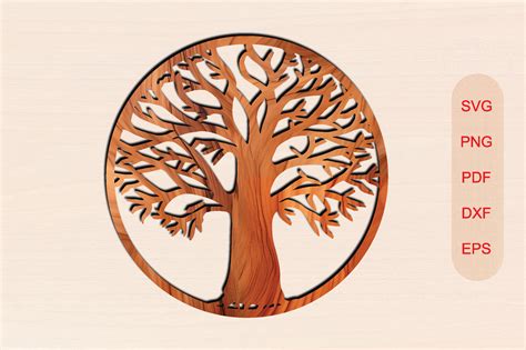 Tree Laser Cut SVG File Creative Fabrica